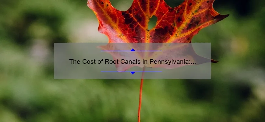 The Cost of Root Canals in Pennsylvania: What You Need to Know ...